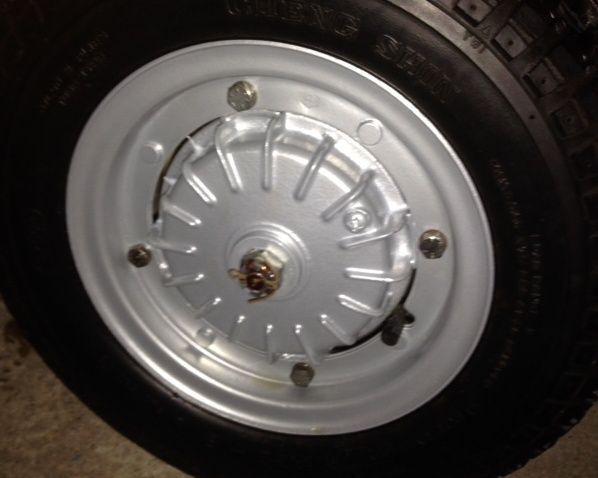 Modern Vespa : Powder coat brake drums