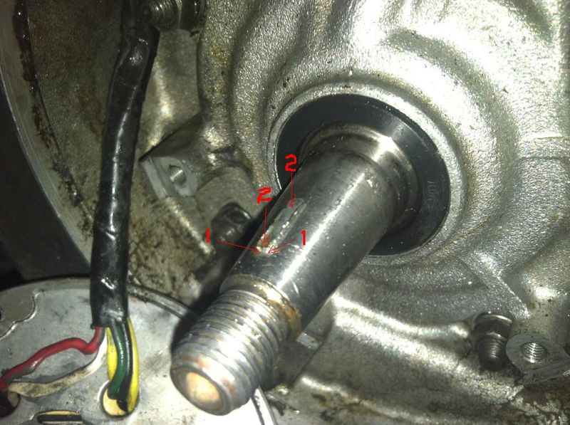 Modern Vespa : Sheared woodruff key