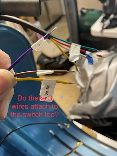 Modern Vespa : VBB wiring in headset
