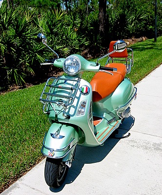 Modern Vespa : Front Racks, pro and con