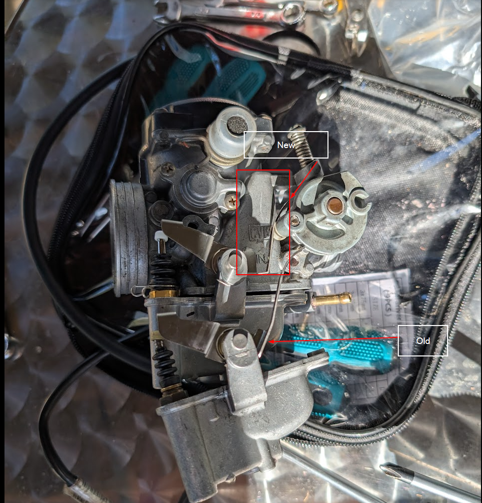 Modern Vespa : new float bowl arm for Gt200-issue