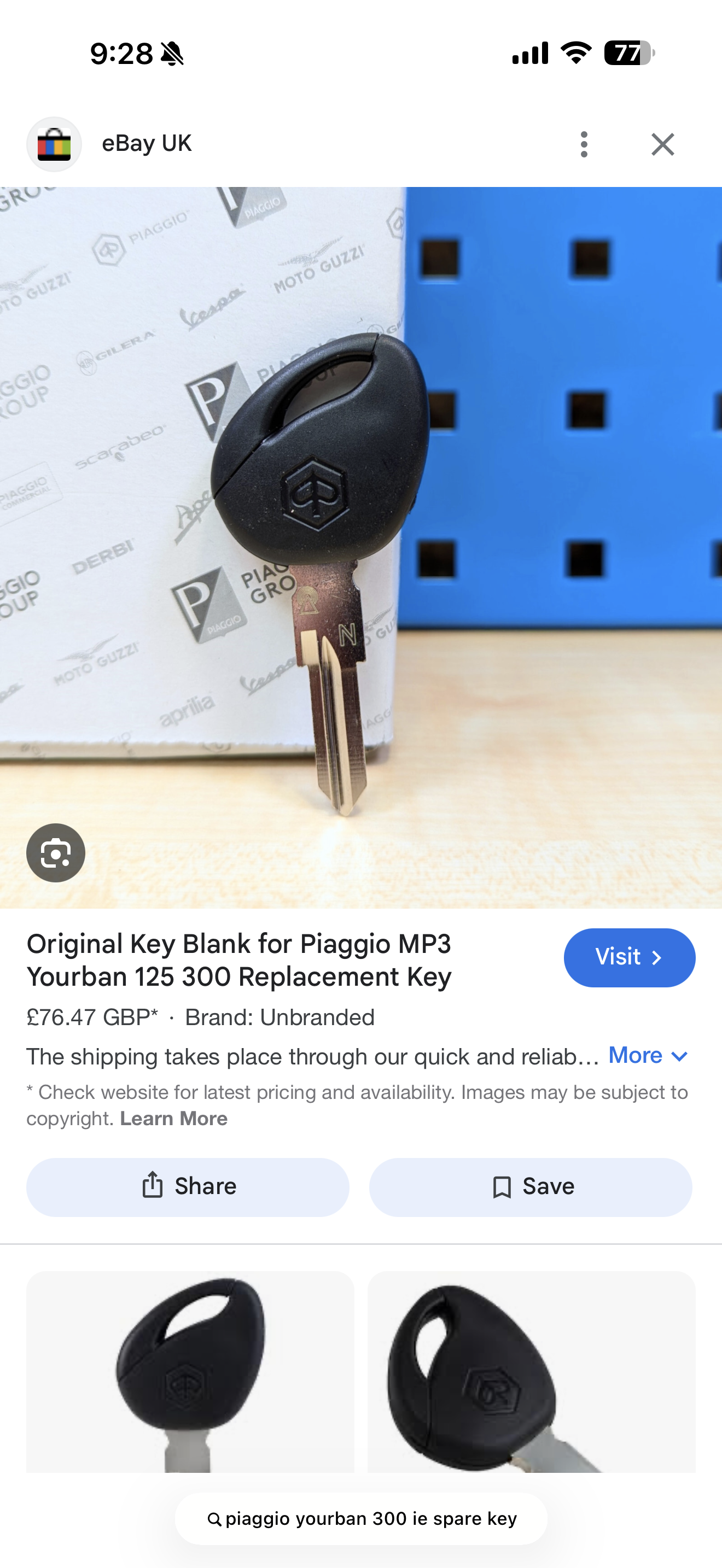 Modern Vespa : Lost my keys