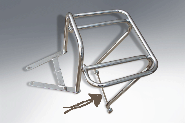 Modern Vespa : Mounting a rear rack without drilling