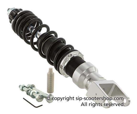 Modern Vespa : fournales vs fully adjustable shocks PX 200