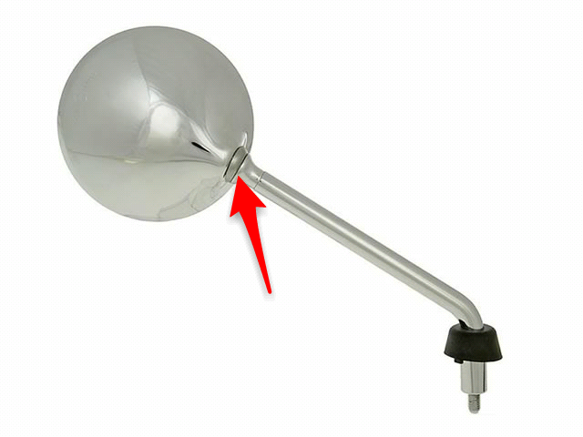 Modern Vespa : Wing mirror ball joint - any ideas?