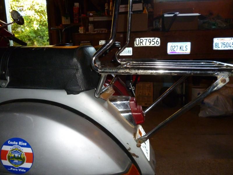 Modern Vespa : P200 rack brackets??
