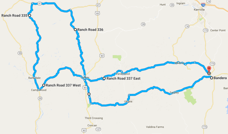 Modern Vespa : "Three Sisters Route" - Texas Hill Country, August