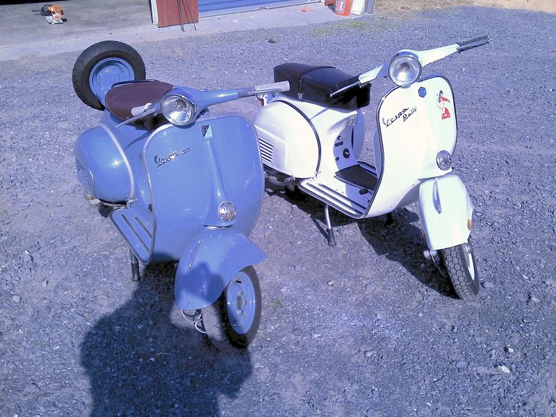 Modern Vespa : Side-by-side photos/pics of various Vespas