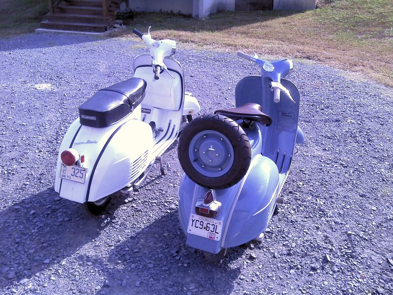 Modern Vespa : Side-by-side photos/pics of various Vespas