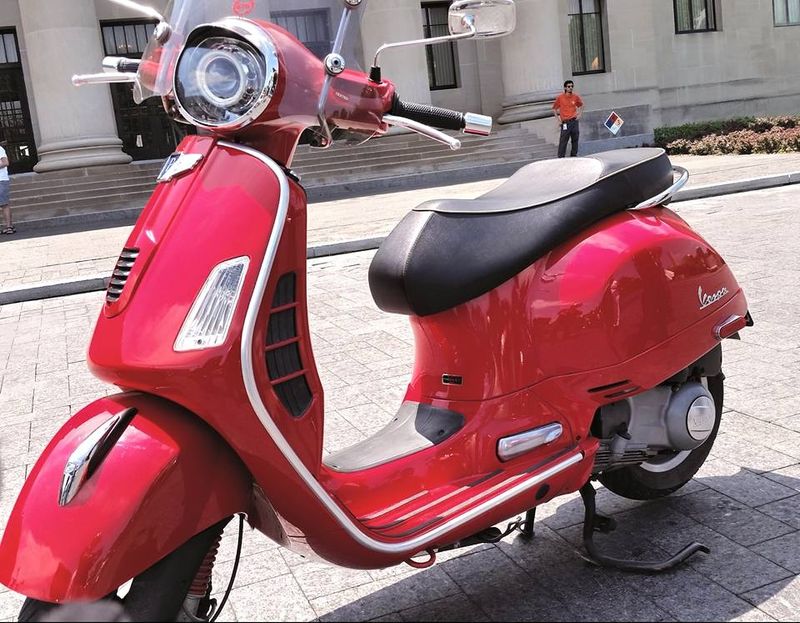 Modern Vespa : Featuring Jessica "The Lady in Red"