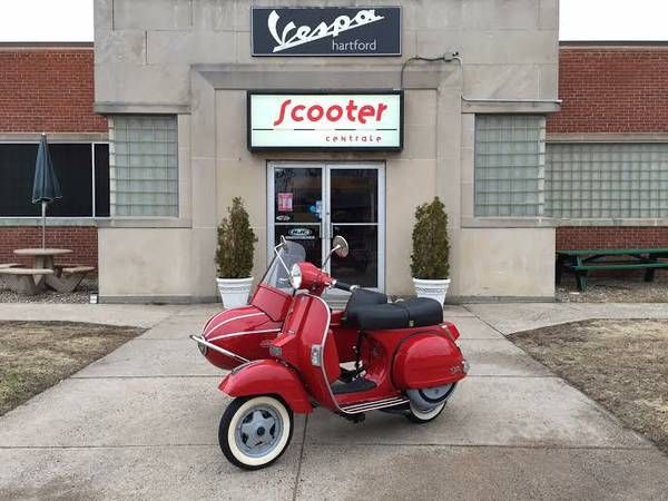 Modern Vespa : **2012 Genuine Stella w/ Matching Sidecar** $5295