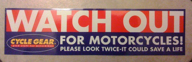 Modern Vespa : Free safety stickers at Cycle Gear