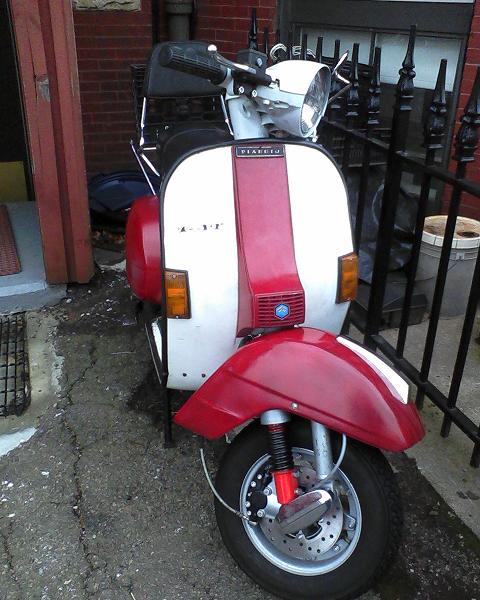 Modern Vespa : Converting P200 to fully hydraulic front disc brake