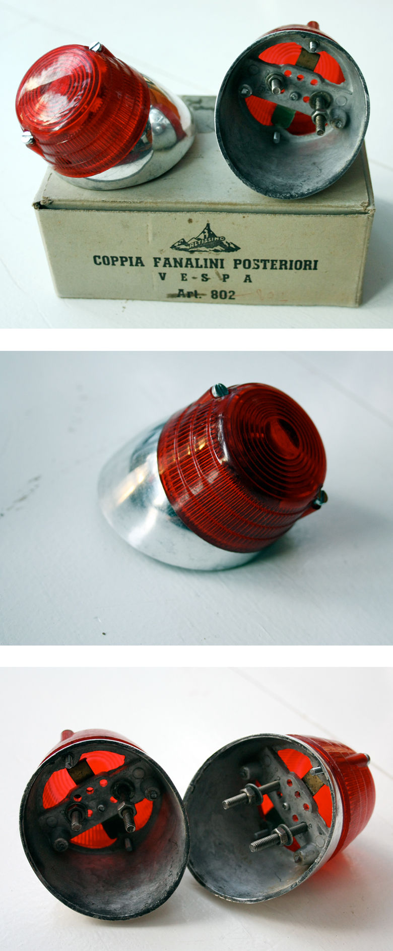 Modern Vespa : Vintage Vespa rear lights Brand new original accessory