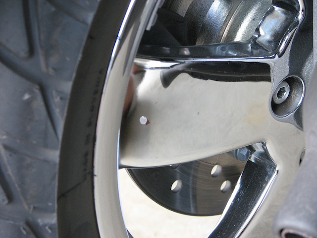 Modern Vespa : Chrome on wheel flaking???